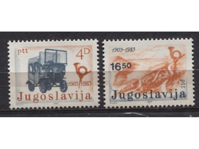 Jugoslavija 1983 100 god prvog automobilskog prevoza po