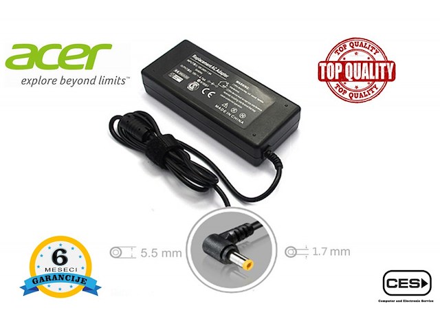 Punjač za ACER Aspire TravelMate.. 19V 5.5 x 1.7mm NOVO