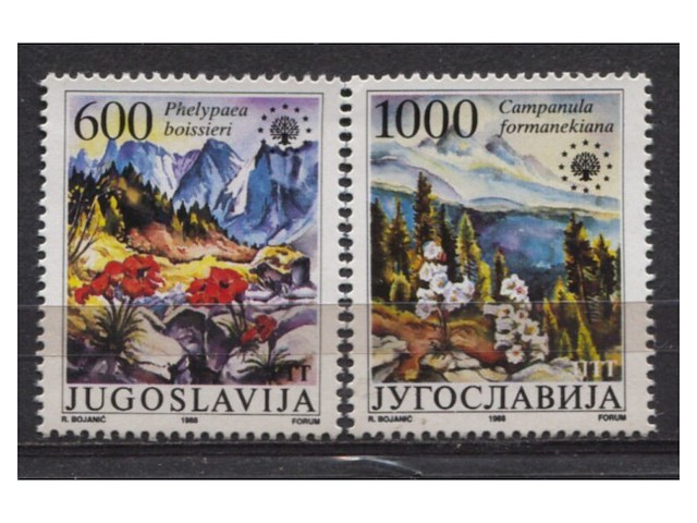 Jugoslavija 1988 Evropska zaštita prirode