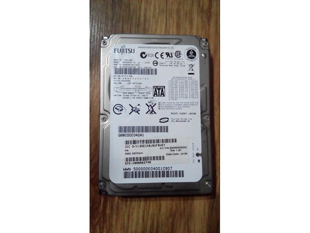 Toshiba L300 Hard disk 200Gb 98% healt