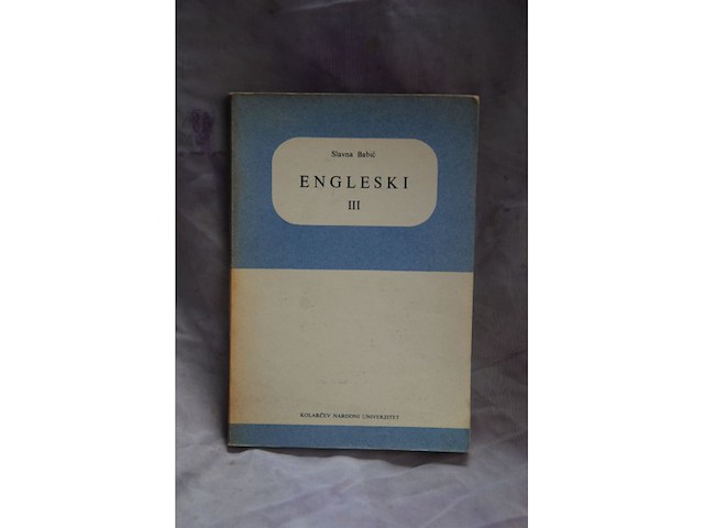 Engleski III