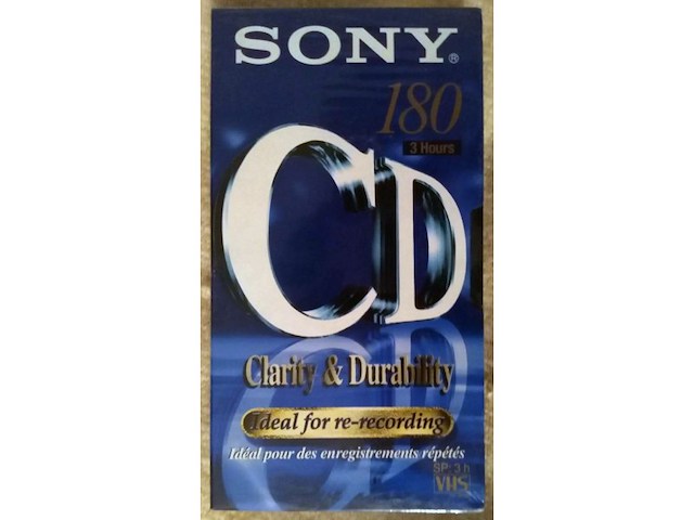 VHS kaseta SONY 180 min