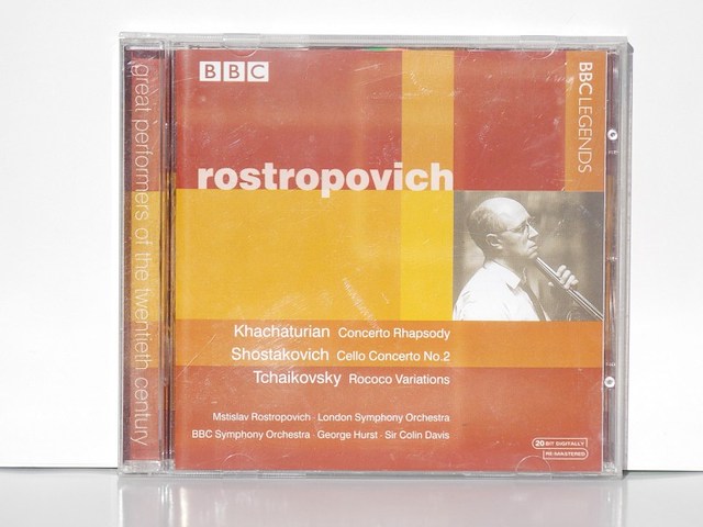 Rostropovich - Khachaturian Shostakovich Tchaikovsky