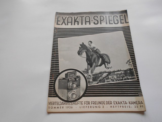 Exakta Spiegel, sommer 1936., vodič, časopis za fotogr