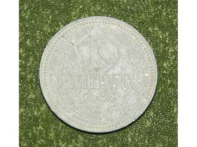 10 DINARA 1943.