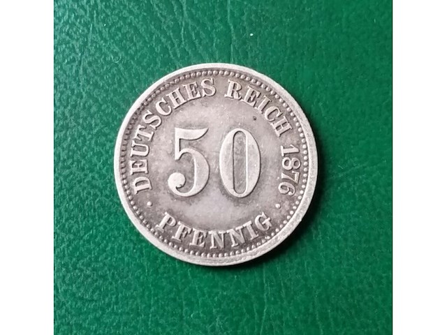 50 PFENNIG 1876 A srebro