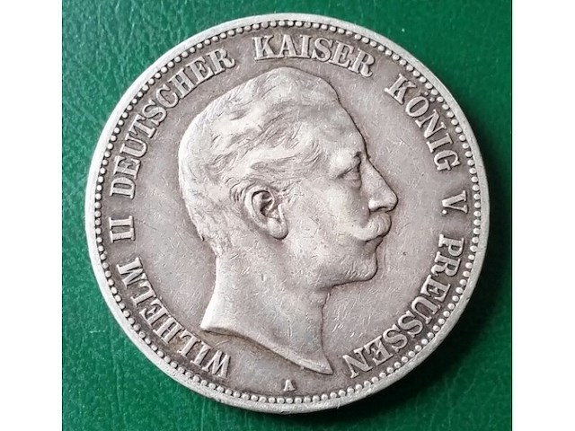 5 MARK 1907A srebro