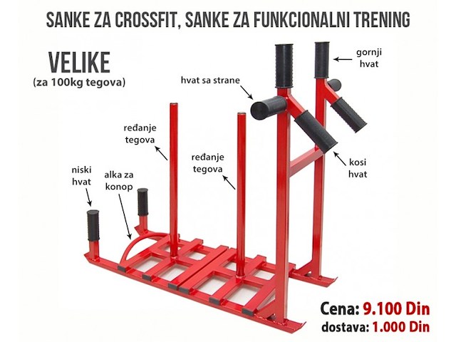 Sanke za Crossfit VELIKE