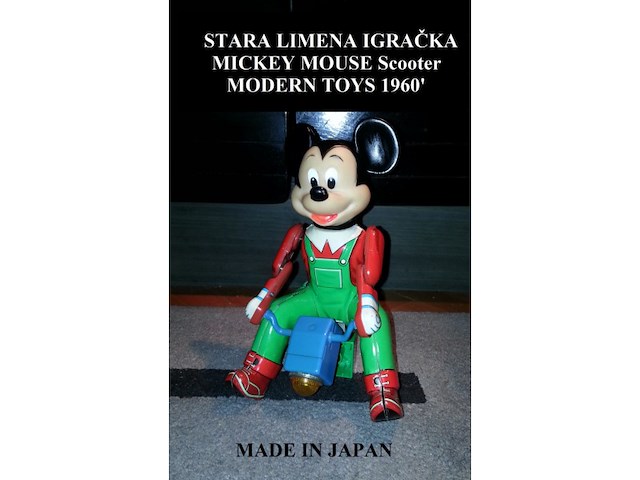 STARA LIMENA IGRAČKA - MICKEY MOUSE JAPAN 1960` RARITET