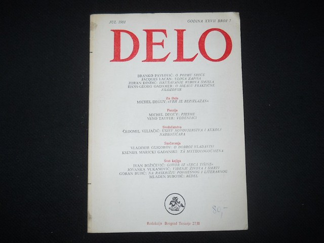 Delo, 1981.