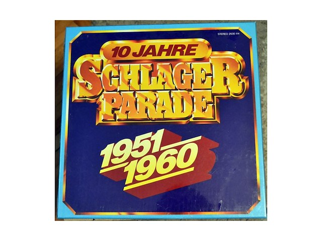 Schlager Parade 1951-1960 (10 x LP, Box)