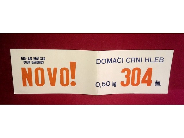 REKLAMA ZA DOMAĆI CRNI HLEB!!!