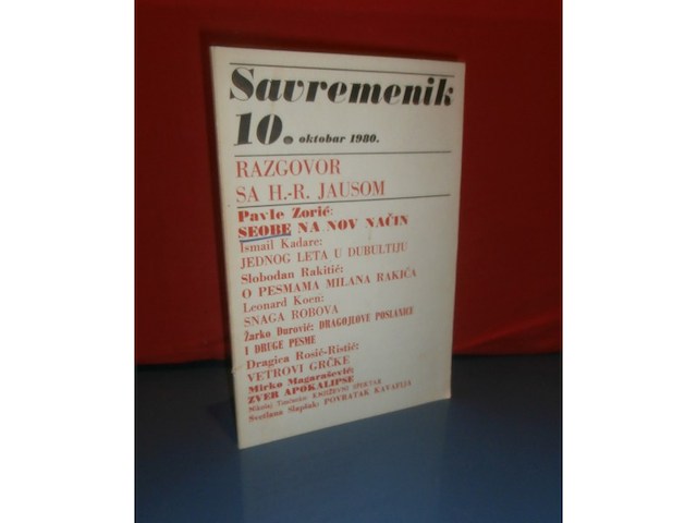 SAVREMENIK, 1980, broj 10, Razgovor sa H. R. Jausom