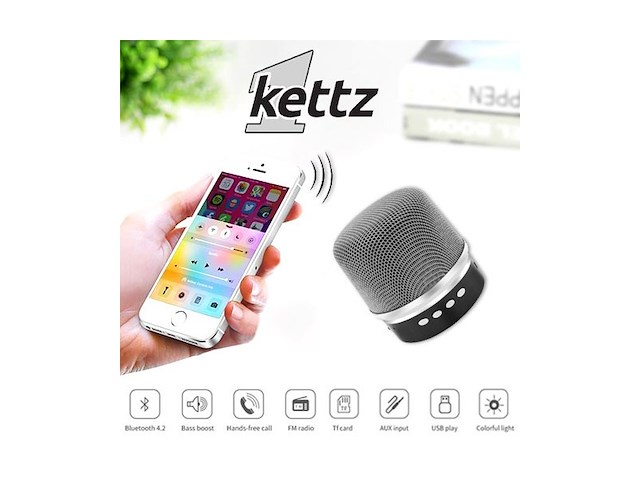 Bluetooth zvučnik Kettz BTK-790 V4.2 silver