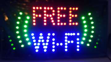 Free WiFi svetleća reklama NOVO