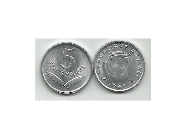Mali 5 franaka 1961.