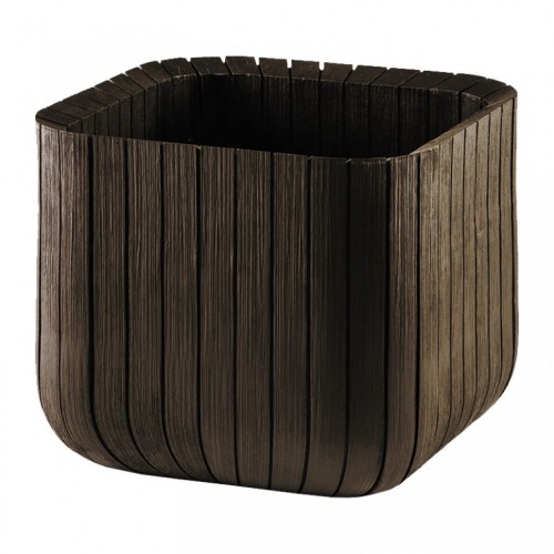 Saksija Cube Planter L braon