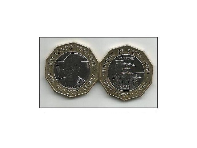 Sierra Leone 500 leones 2004. UNC