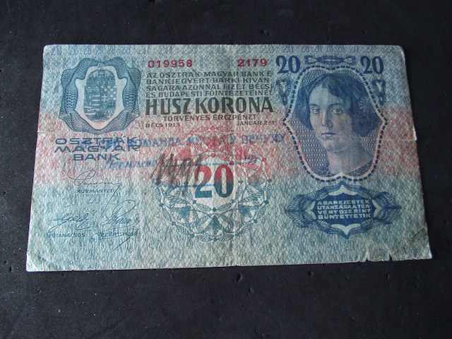 20 KORONA (PEČUJ) PEČAT 1913   ()