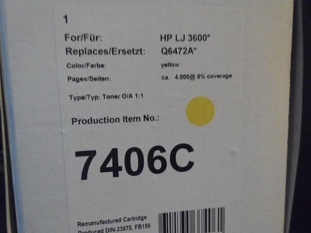 Q6472A yellow - za HP LaserJet 3600, 3505 i 3800 serije