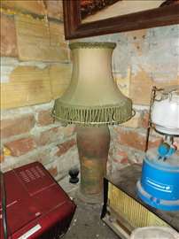 Velika stara stona keramička lampa
