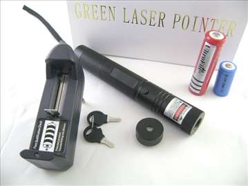 Zeleni laser sa fokusom + rezervna baterija