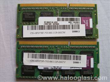 Kingston 2 x 2GB uparene DDR3 PC3-10600S 1333 MHz