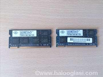 DDR2 memorije za laptop