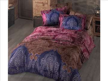 Pamuk-saten posteljine za bračni krevet