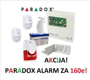 Alarm Paradox SP 4000 sa 3 detektora NV 5 komplet