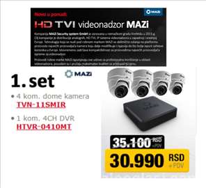 HD TVI Komplet za video nadzor MAZi