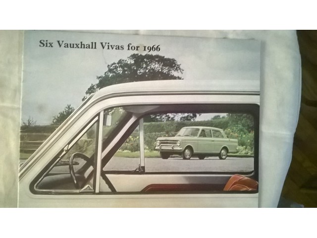 Prospekt Vauxhall Vivas for 1966,A4 format,16 str.eng.