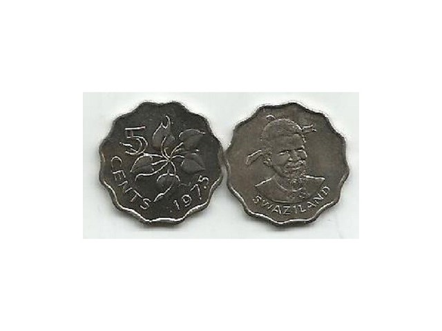 Swaziland 5 cents 1975. UNC KM#9