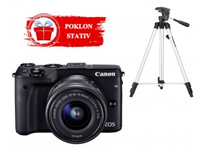 Canon EOS M3 15-45 IS STM (POKLON STATIV)