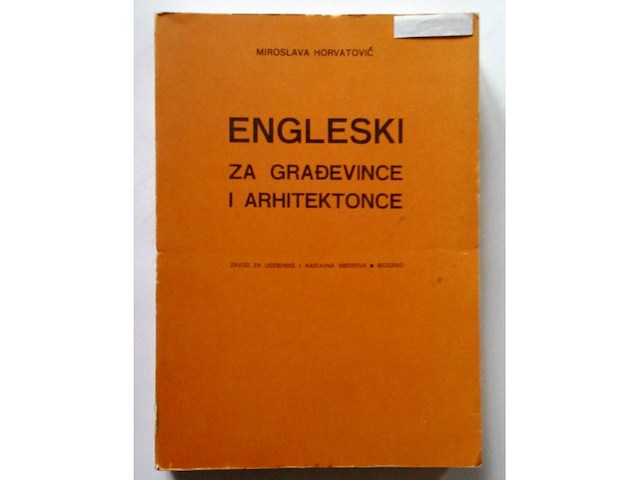 ENGLESKI za grđevince i arhitektonce