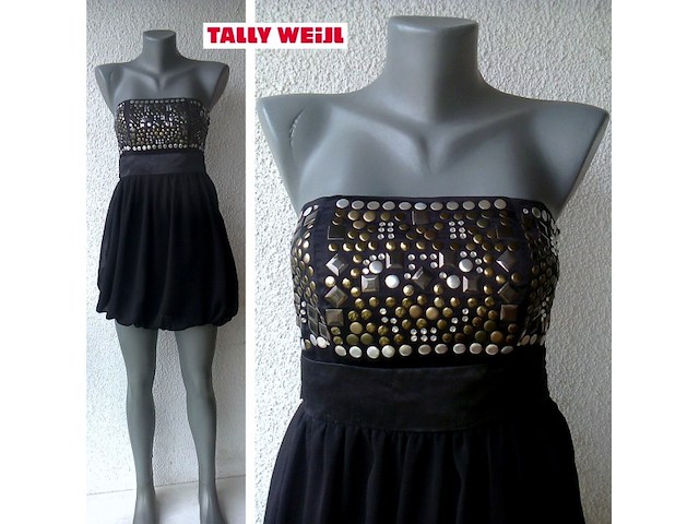 crna top tunika ili mini haljina br XS TALLY WEIJL
