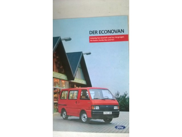 Prospekt Ford Econovan, 13 str.1986 , nem.