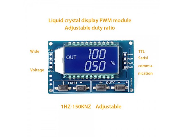 ♦ PWM generator do 150KHz sa LCD displejem ♦