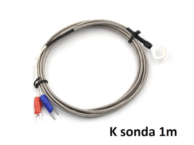 Temperaturna sonda 800℃ 1m K tip sa papucicom 6mm rupa