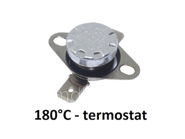 Termostat - 180°C - 10A - 250V - NC