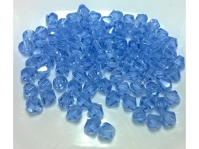 (A169) Kristali Bicone Plavi 4mm