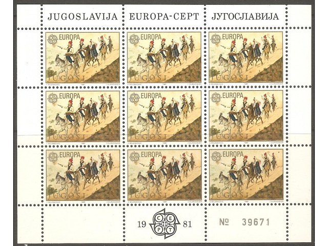 1981 - Europa - cept Tabak MNH