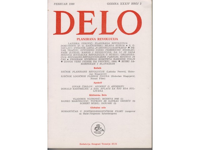 Delo 2/88 - PLANIRANA REVOLUCIJA - perfekTTTTT