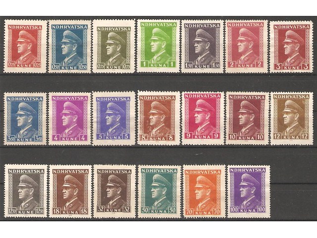 1943 - 44 - NDH A. Pavelic MNH