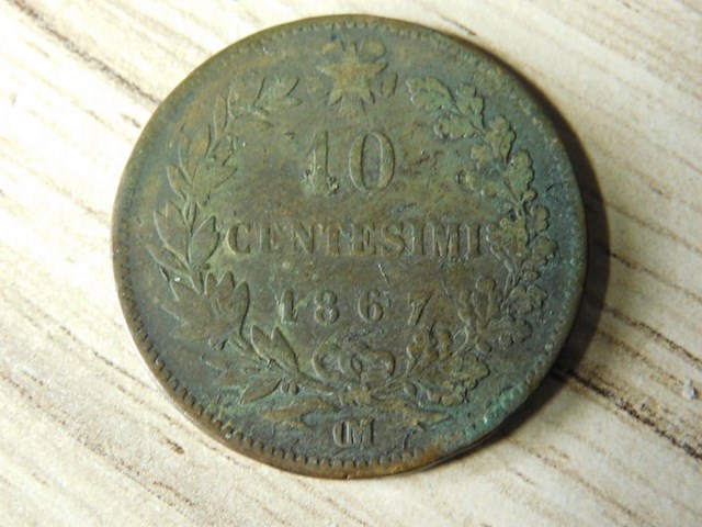 10 centesimi 1867 CM