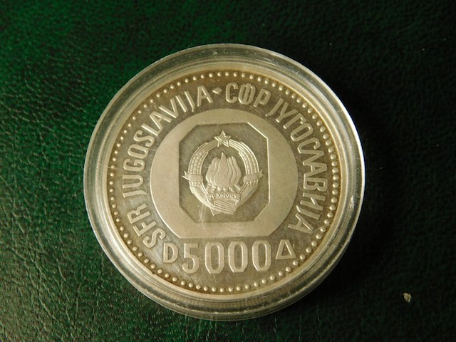 5000 dinara 1987 - Vuka Karadzic - srebro