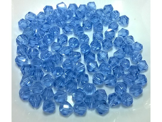 (A293) Kristali Bicone Plava 4mm