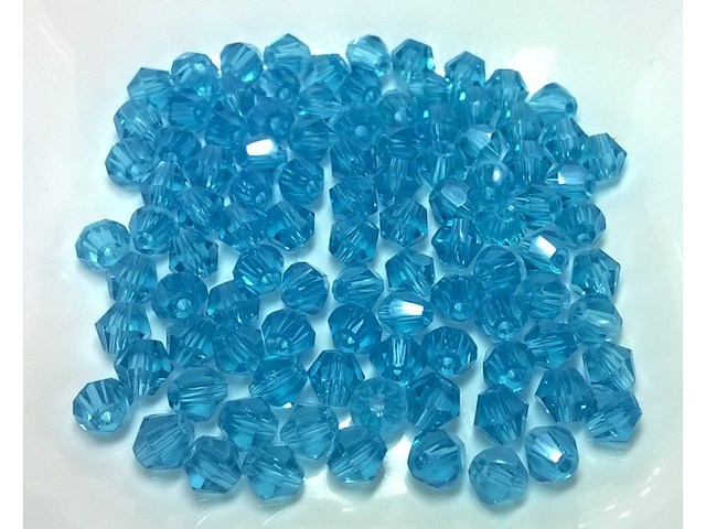 (A231) Kristali Bicone Plava AB 4mm
