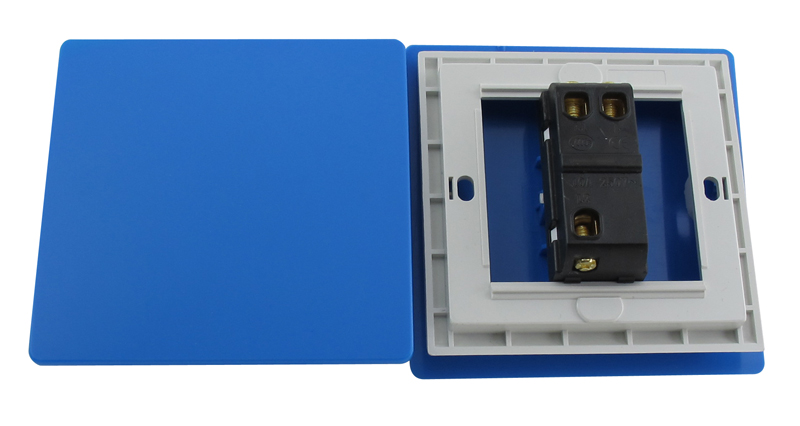 Zidni prekidač ART F serije, jednopolni, klasični i/ili naizmenični 250V - 10А, plava Pantone paleta boja, model ARTF2