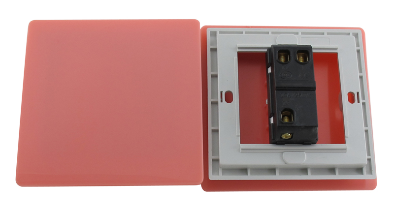 Zidni prekidač ART F serije, jednopolni, klasični i/ili naizmenični 250V - 10А, crvena Pantone paleta boja, model ARTF2